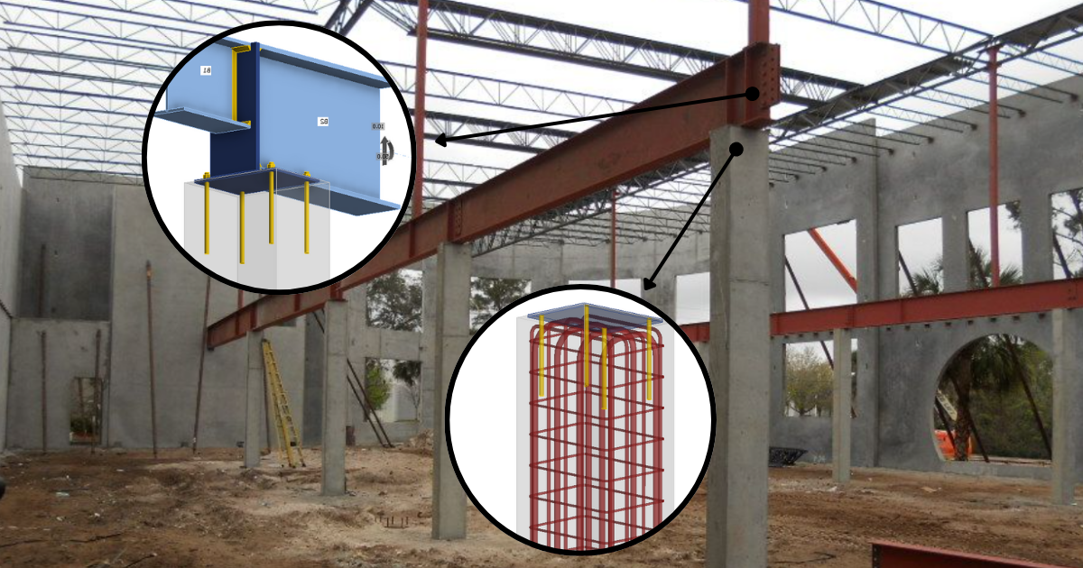 Anchoring Design using IDEA StatiCa Steel & Detail with STAAD.Pro ...